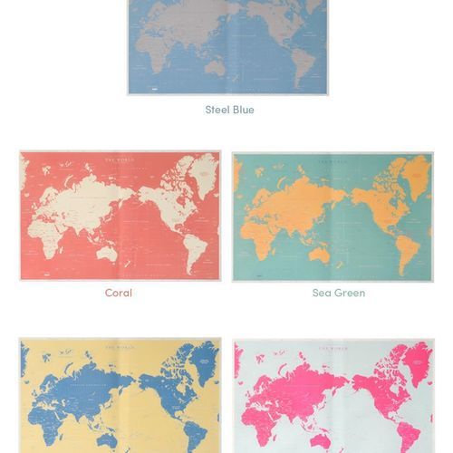 MochiThings: Retro World Map