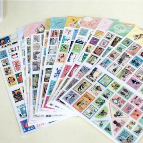 MochiThings: Classic Vintage Stamp Sticker Set
