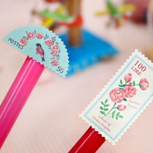 MochiThings: Classic Vintage Stamp Sticker Set