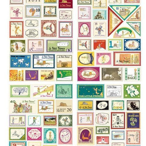 MochiThings: Classic Vintage Stamp Sticker Set