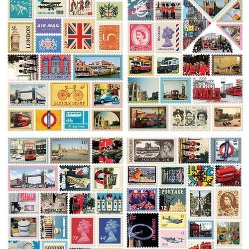 MochiThings: Classic Vintage Stamp Sticker Set