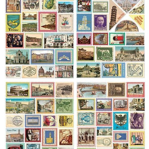 MochiThings: Classic Vintage Stamp Sticker Set