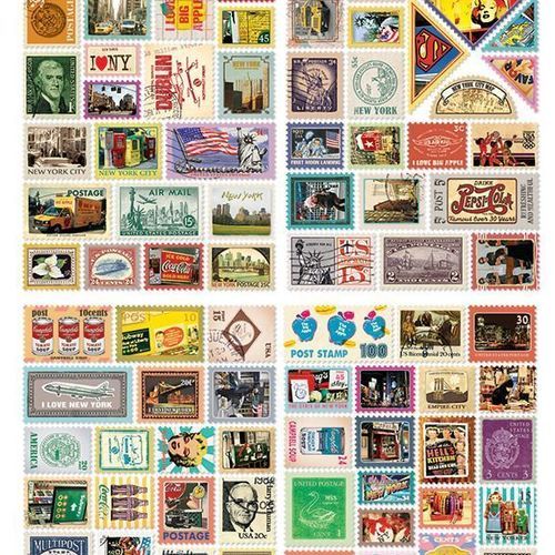 MochiThings: Classic Vintage Stamp Sticker Set