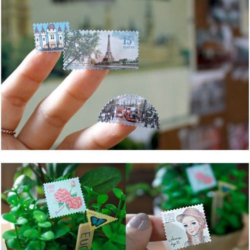 MochiThings: Classic Vintage Stamp Sticker Set