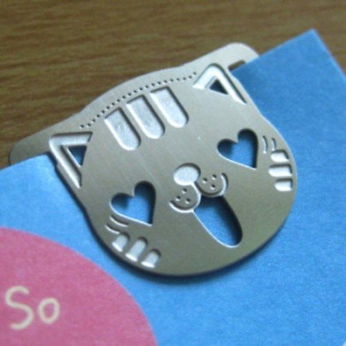 MochiThings: Handsome Cat Metal Bookmark Set
