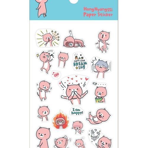 MochiThings: Excited Cat Paper Deco Sticker