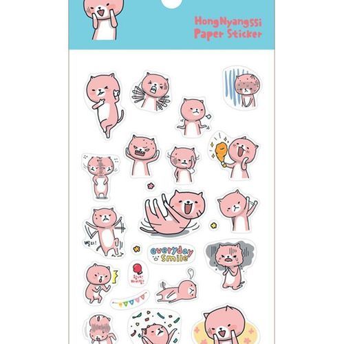 MochiThings: Excited Cat Paper Deco Sticker