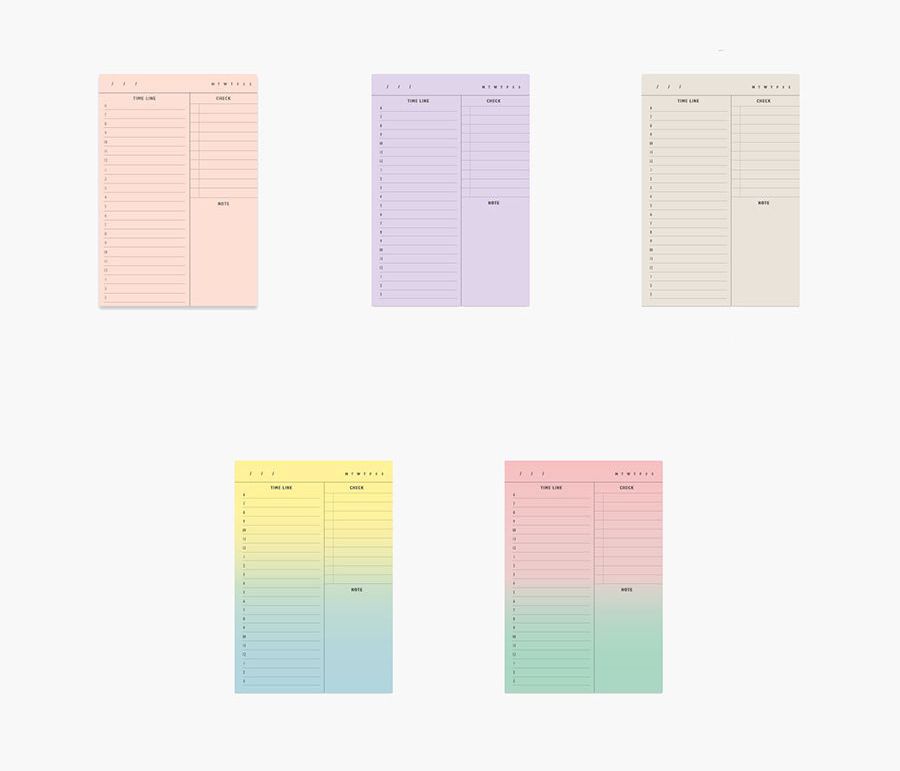MochiThings: Vintage-colored Planning Notepad