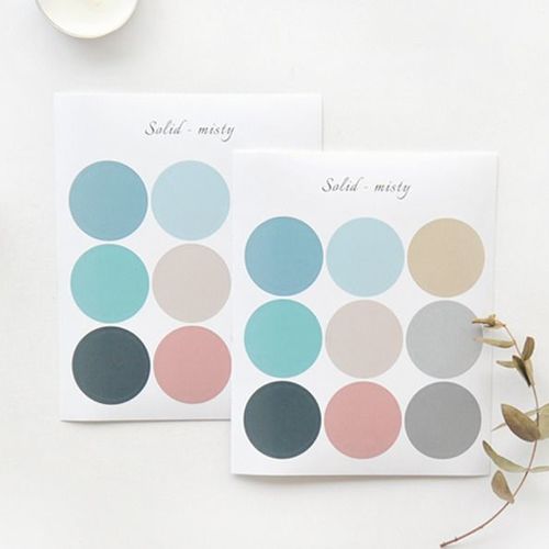MochiThings: Solid Round Sticker Set