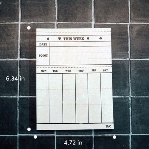MochiThings: Vintage Weekly Schedule Notepad