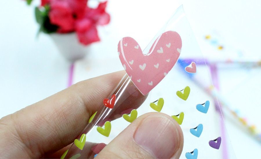 MochiThings: Mini Heart Epoxy Deco Sticker