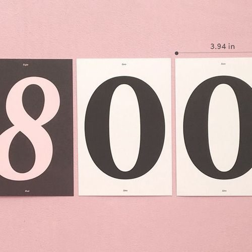 Number Postcard v2 | mochithings