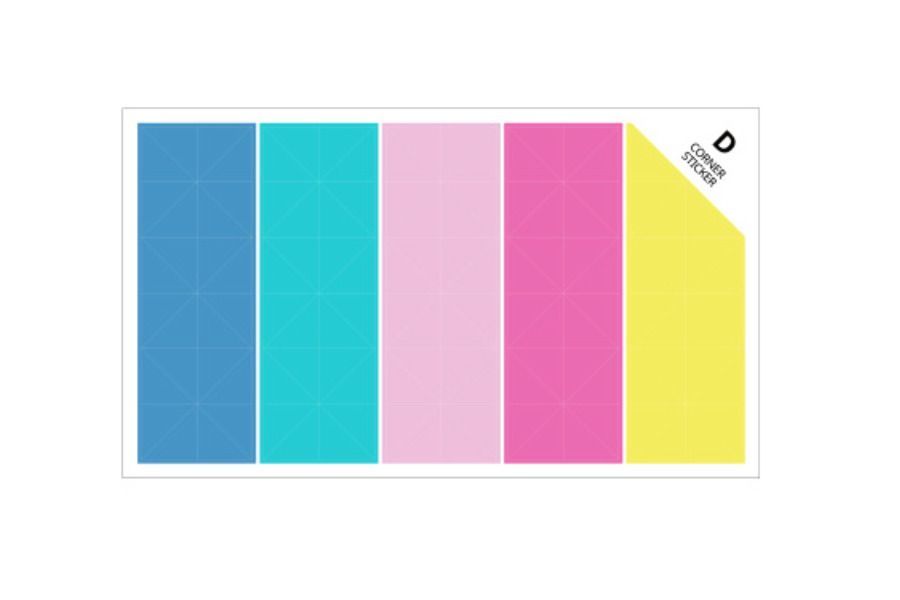 MochiThings: Colorful Corner Deco Sticker Set