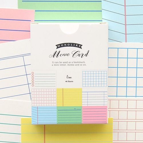 MochiThings: 48pcs Lined Memo Card Set