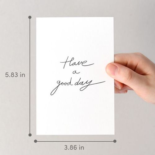 MochiThings: Calligraphy Message Postcard