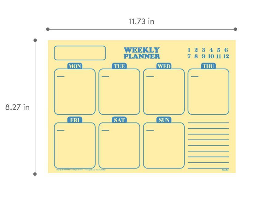 MochiThings: Retro Weekly Planner Pad