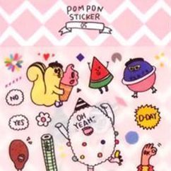 MochiThings: Pompon Drawing Sticker Set