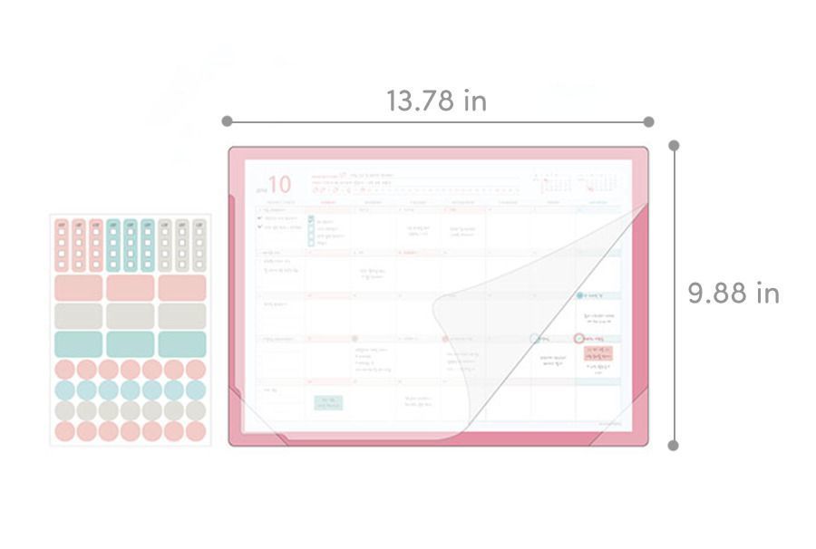 MochiThings: 2019 Monthly Desk Planner
