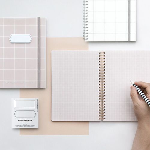 MochiThings: Grid Spiral Notebook