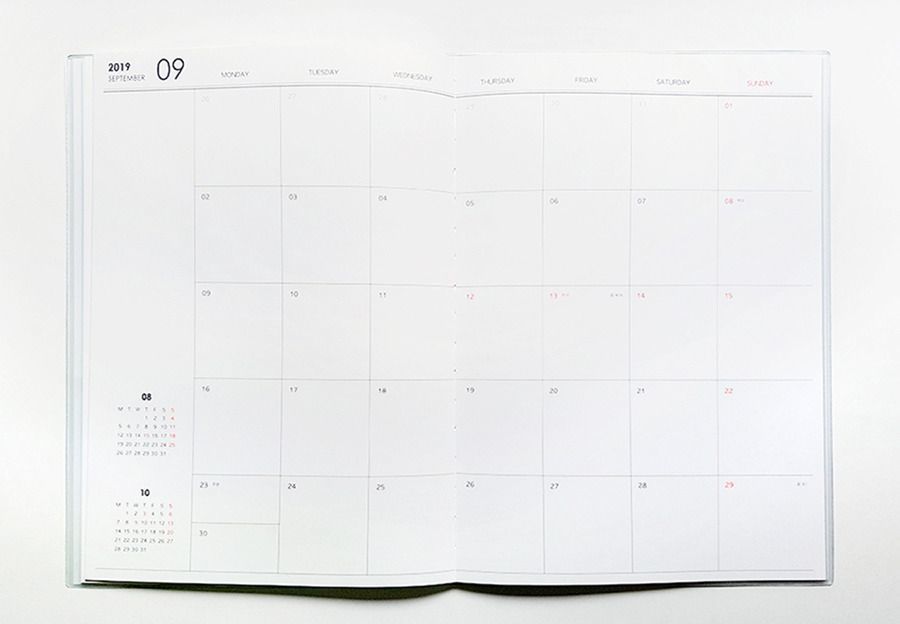 MochiThings: 2019 Large Monthly Planner v4