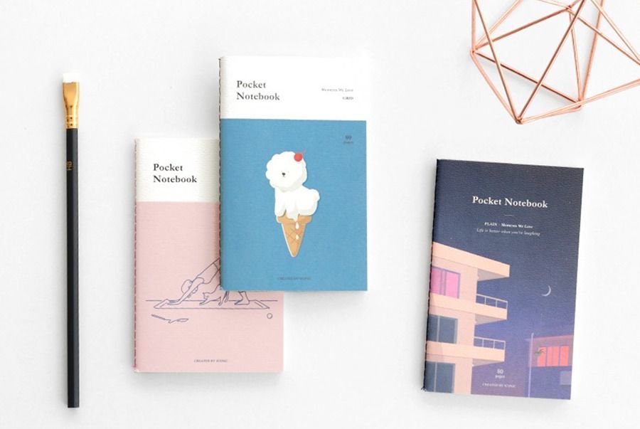 MochiThings: Moments Grid Pocket Notebook