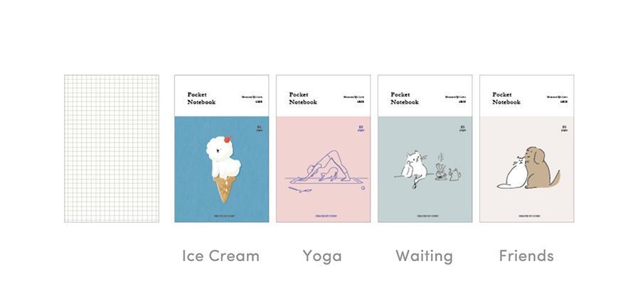 MochiThings: Moments Grid Pocket Notebook