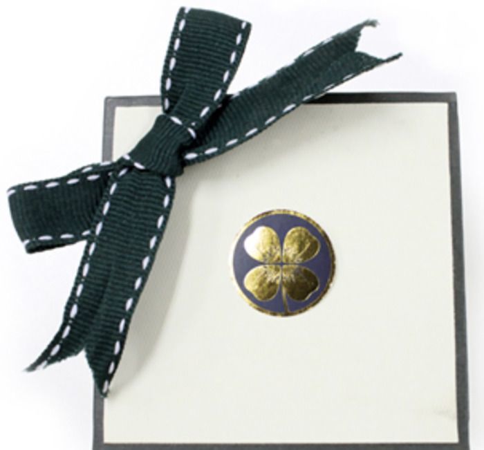 MochiThings: Gold Mini Clover Seal Sticker