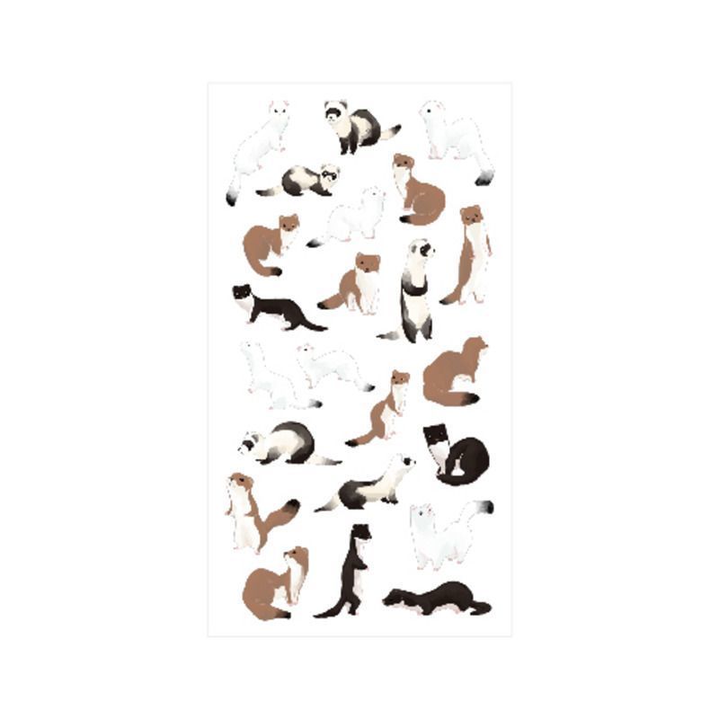 MochiThings: Weasel Friends Deco Sticker