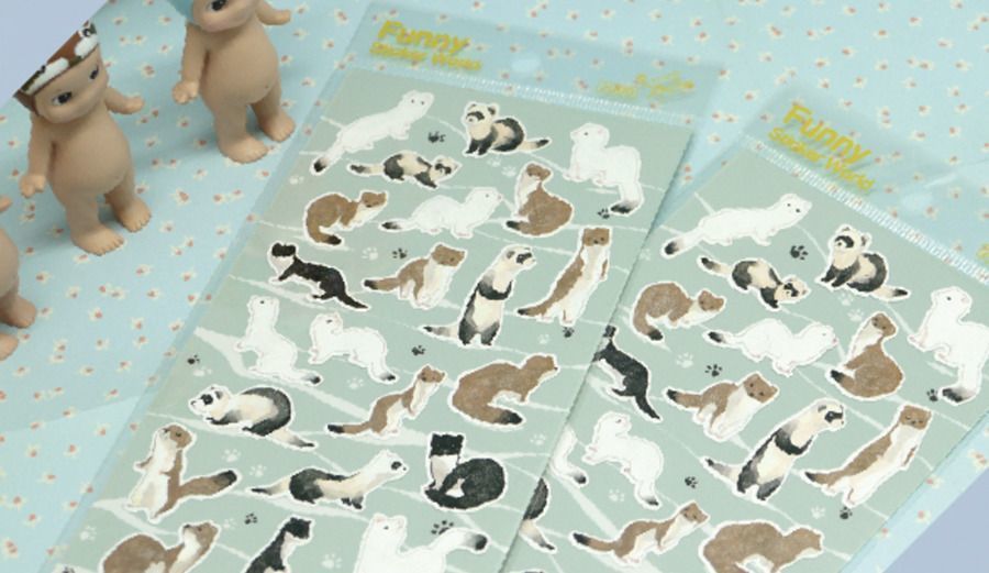 MochiThings: Weasel Friends Deco Sticker