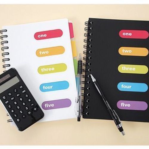 MochiThings: Colorful Mini Index Notebook