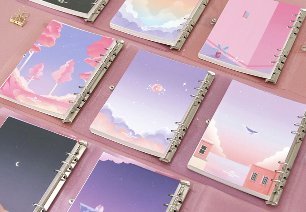 MochiThings: Moonlight Twinkle 6 Ring A5 Planner