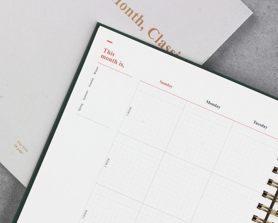 MochiThings: Classic Spiral Daily Planner