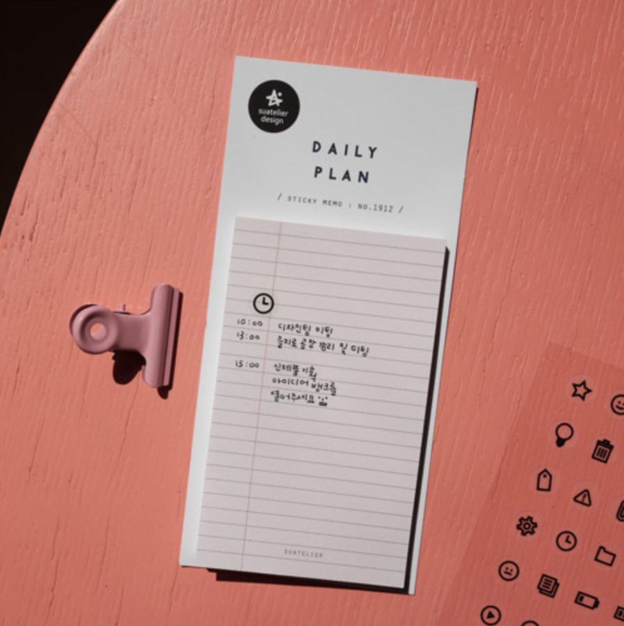 MochiThings: Daily Plan Sticky Note v9