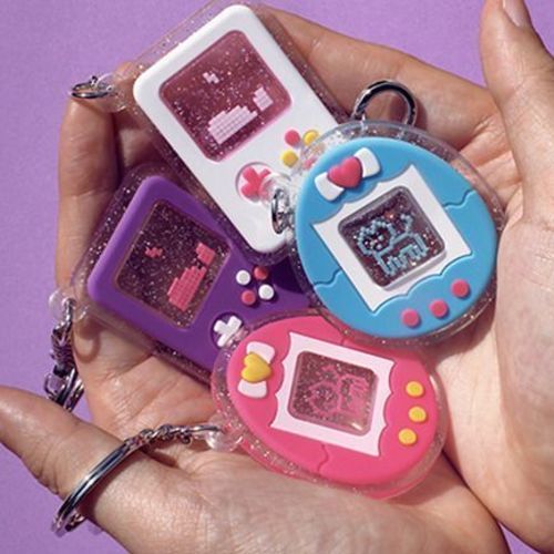 MochiThings: Retro Glitter Epoxy Key Ring