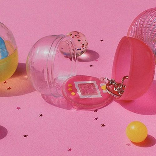 MochiThings: Retro Glitter Epoxy Key Ring