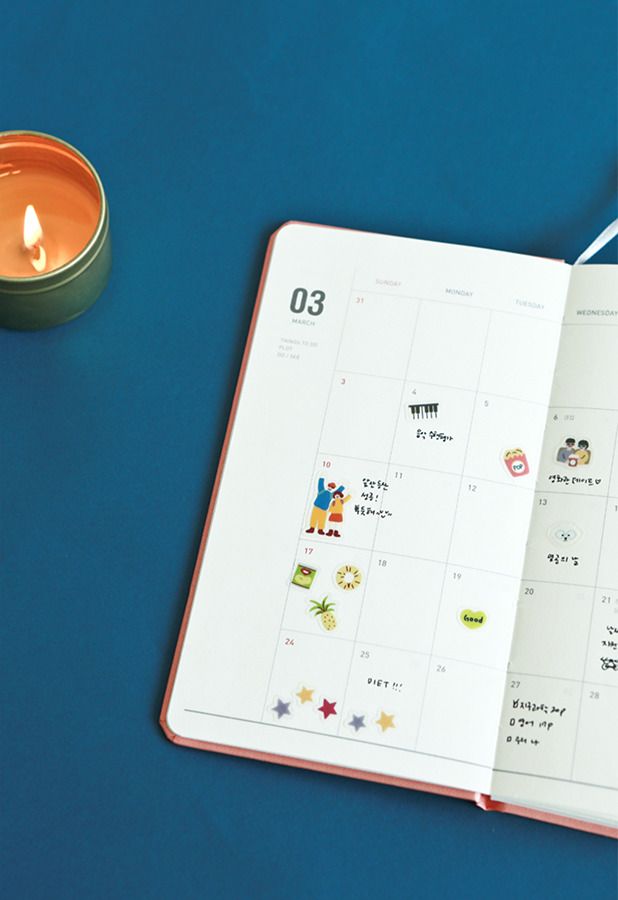 MochiThings: Mini Dailylike Diary Sticker v1