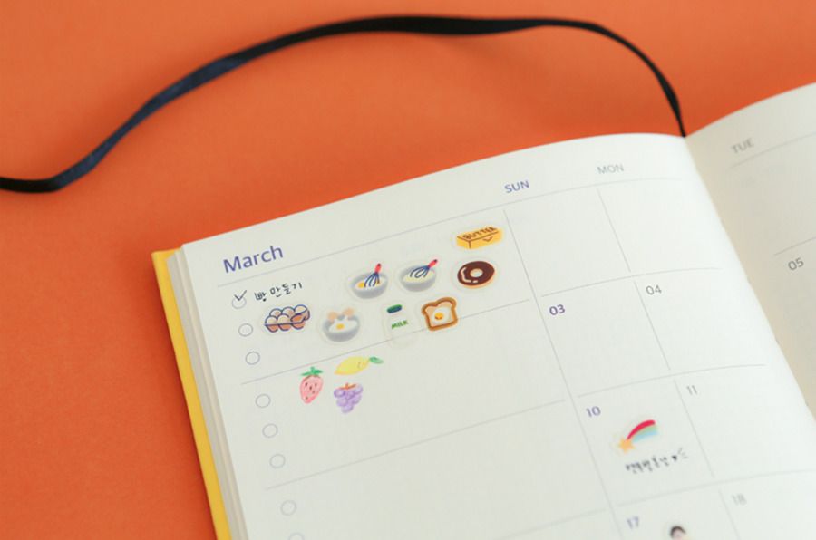 MochiThings: Mini Dailylike Diary Sticker v1