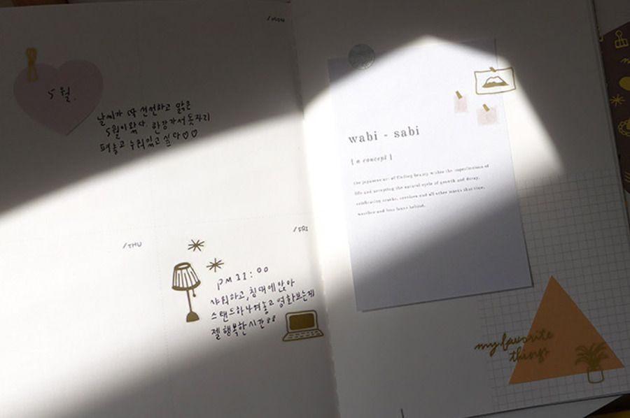 MochiThings: Gold Office Deco Sticker