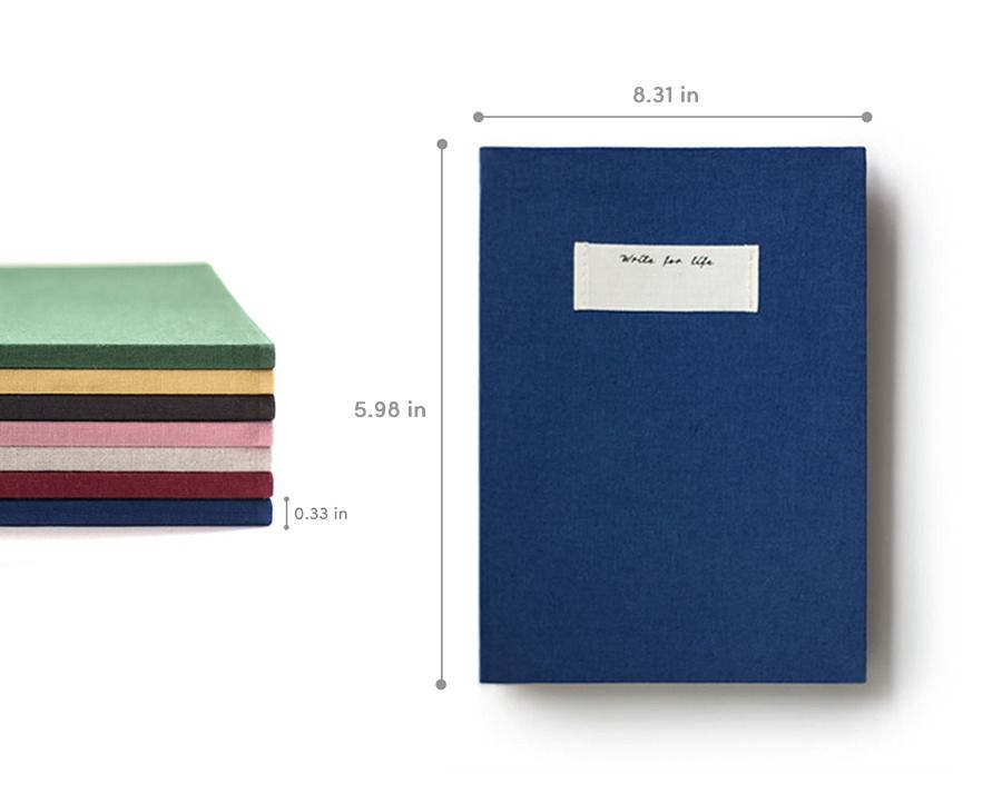 MochiThings: Simple Canvas Lined Notebook