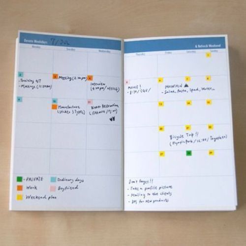 MochiThings: Weekly Schedule Sticker