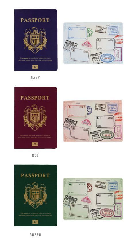 MochiThings: Passport Sticky Note Set
