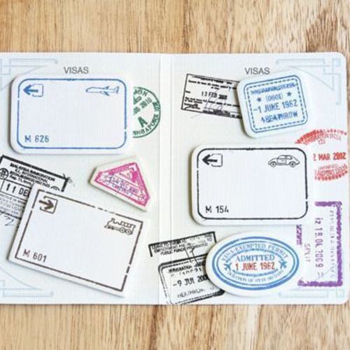 MochiThings: Passport Sticky Note Set