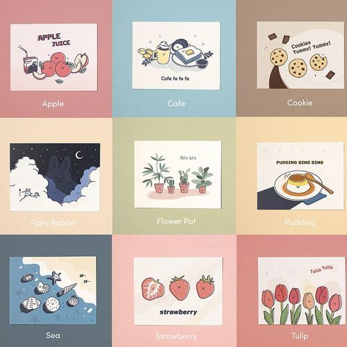 Cute Illustration Postcard | mochithings