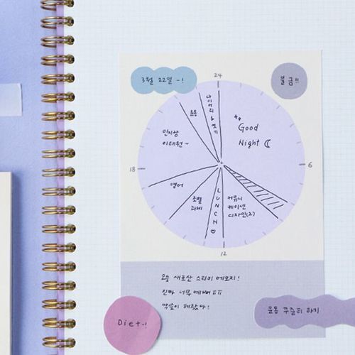 MochiThings: Two Way Timetable Sticky Note