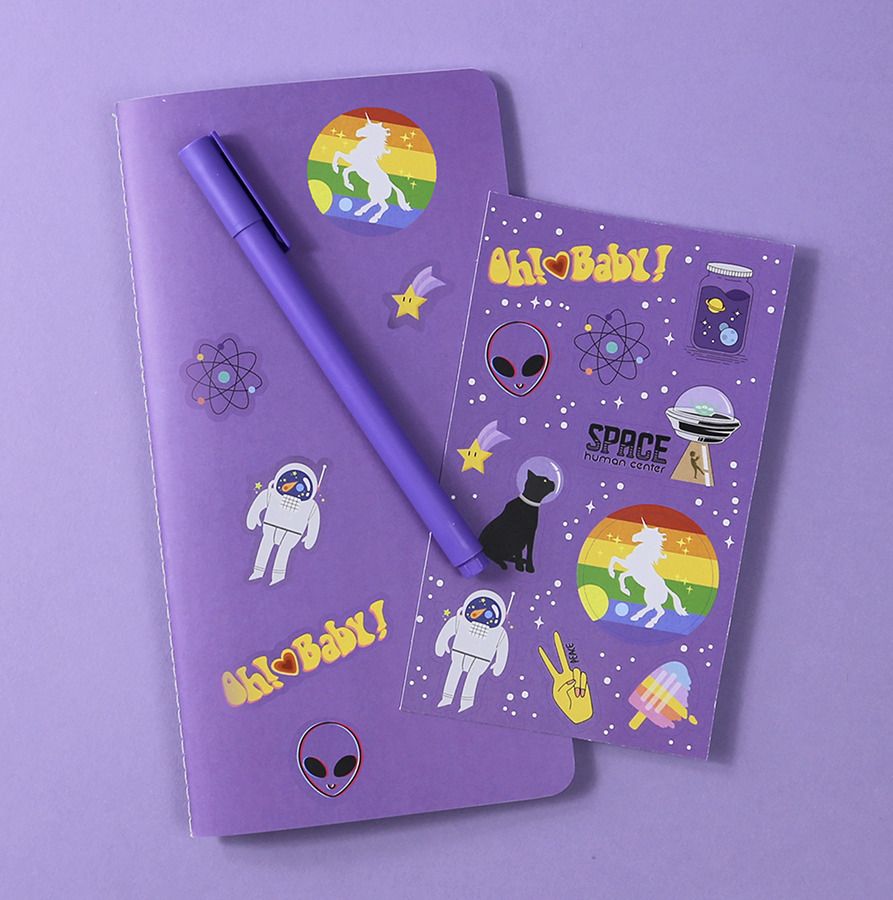 MochiThings: Solid Slim Lined Notebook