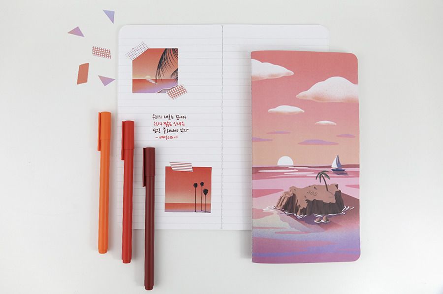 MochiThings: Illustration Slim Lined Notebook