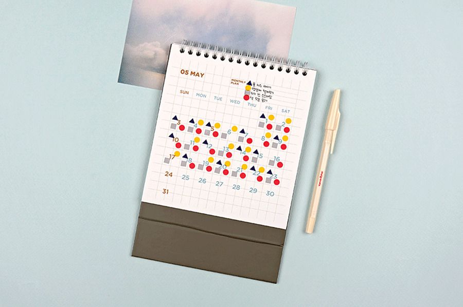 MochiThings: 2020 My Schedule Keeper Desk Calendar