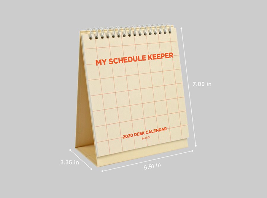 MochiThings: 2020 My Schedule Keeper Desk Calendar