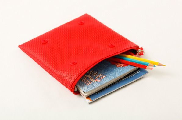 MochiThings: Medium Colorful Block Button Pouch