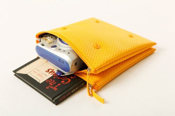 MochiThings: Medium Colorful Block Button Pouch